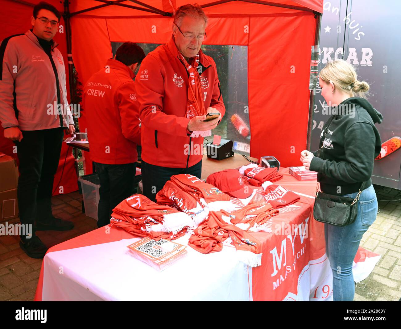 MAASTRICHT - merchandise stand MVV during the Dutch Kitchen Champion ...