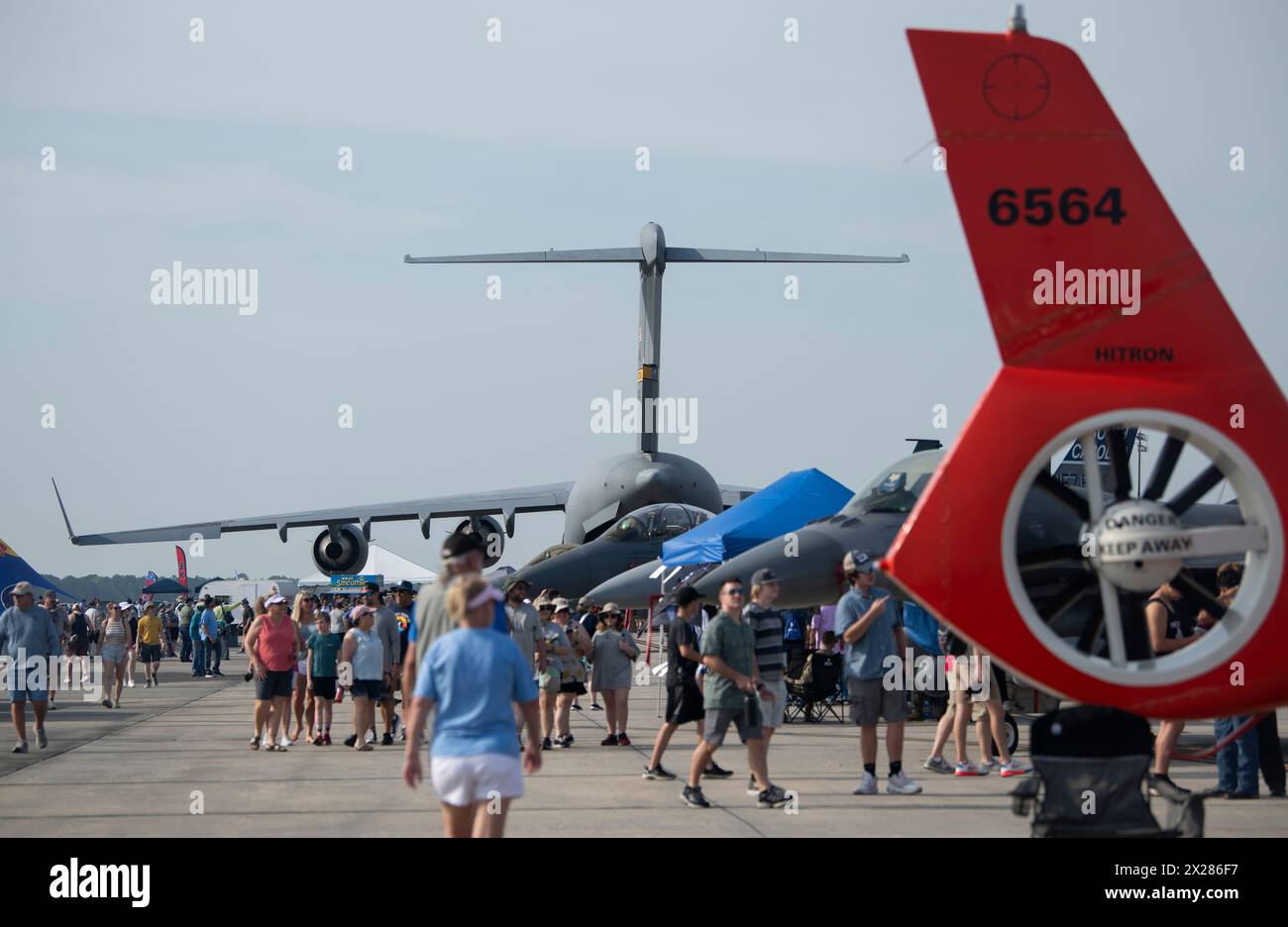 Charleston Airshow attendees tour static displays at Joint Base ...
