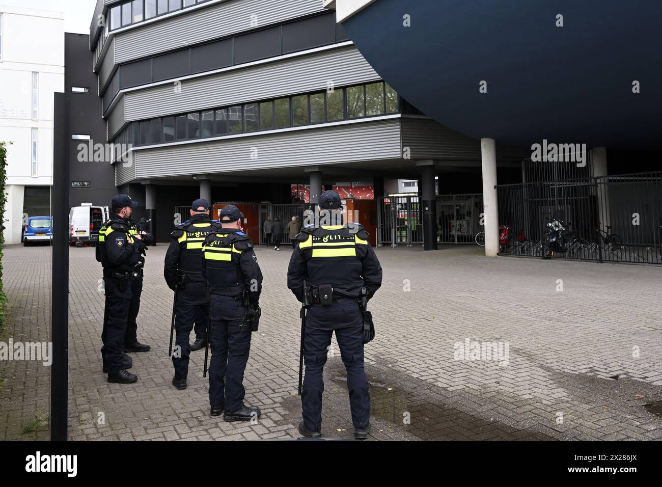 MAASTRICHT - Police supervise during the Dutch Kitchen Champion ...
