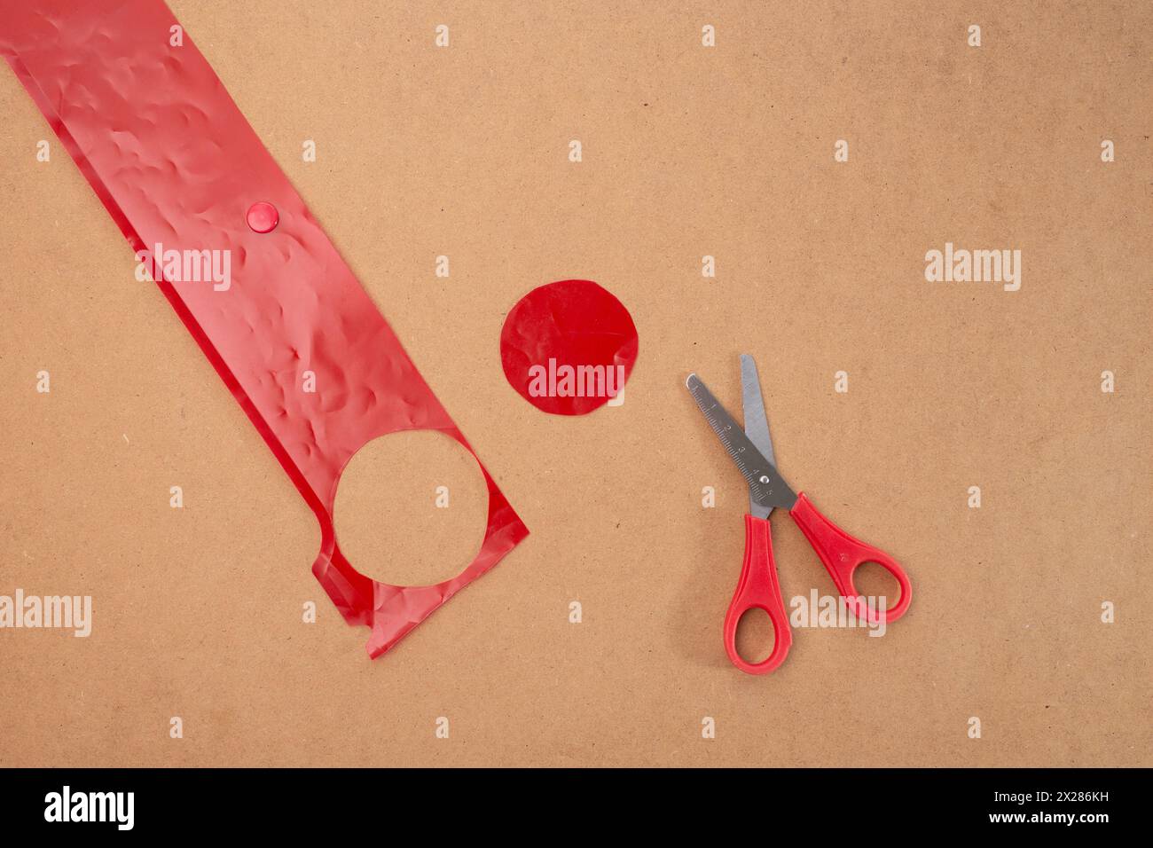 a cardboard magnifying glass craft for kids play, handmade loupe toy ...