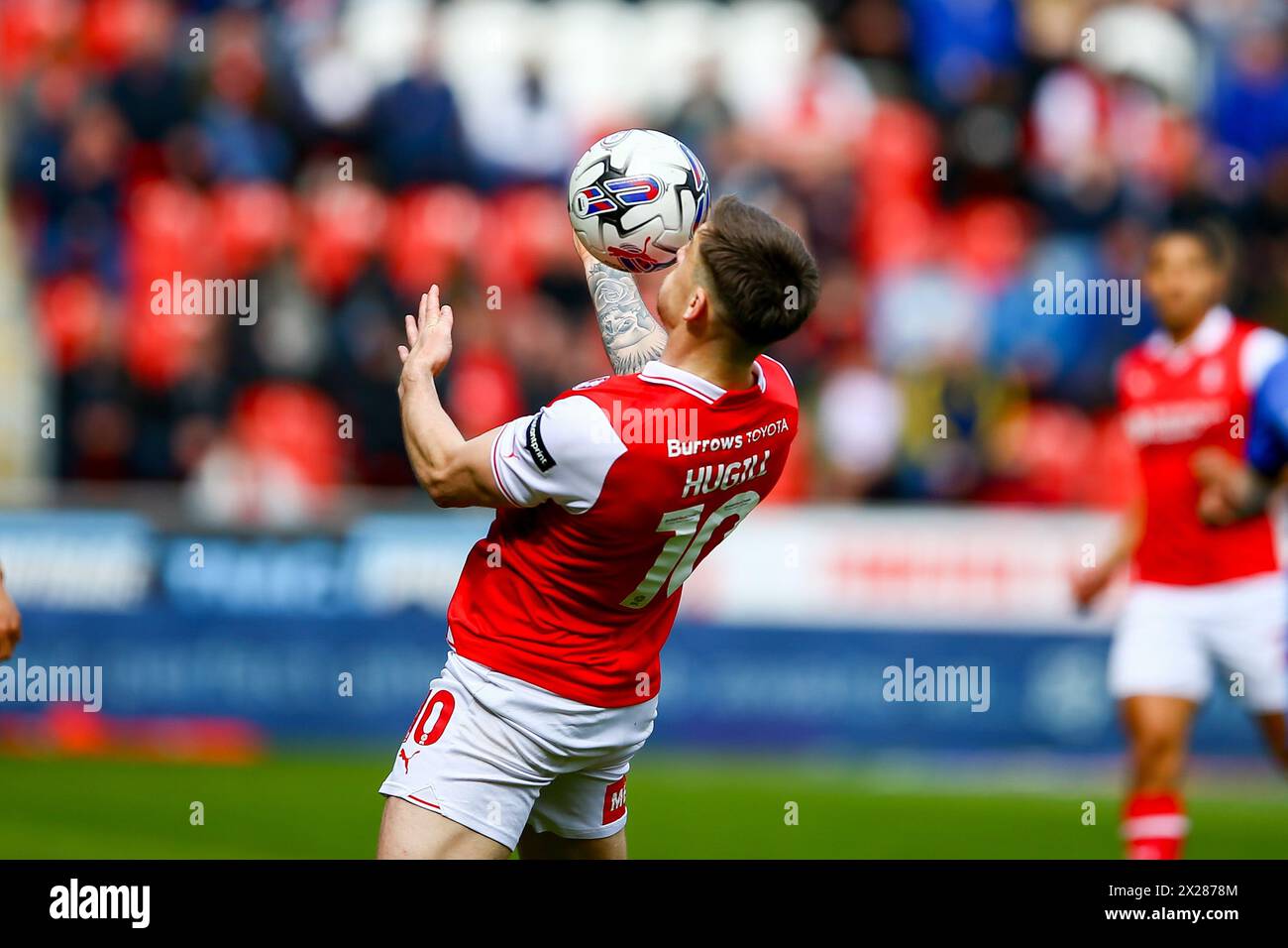 AESSEAL New York Stadium, Rotherham, England - 20th April 2024 Jordan ...