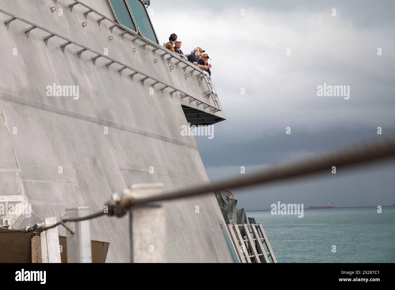 240415-N-XF387-0069 SINGAPORE (April 15, 2024), Sailors attached to the ...