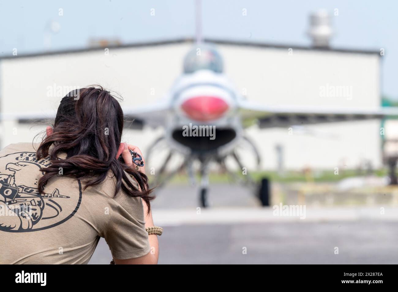 U.S. Air Force Staff Sgt. Bailee Darbasie, 1st Combat Camera Squadron, combat camera craftsman ...