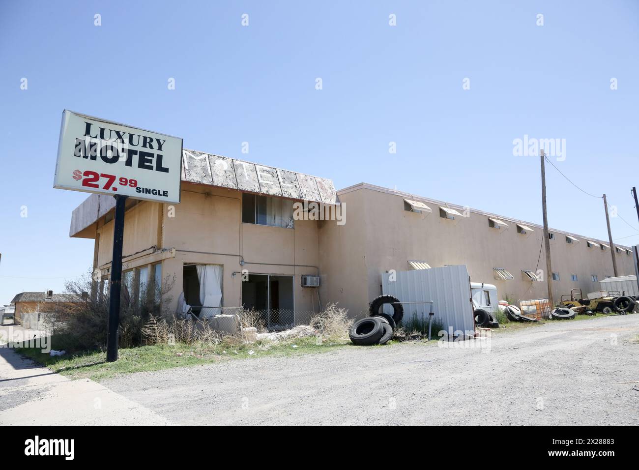 Shuttered buildings in Lordsburg, New Mexico Stock Photo - Alamy