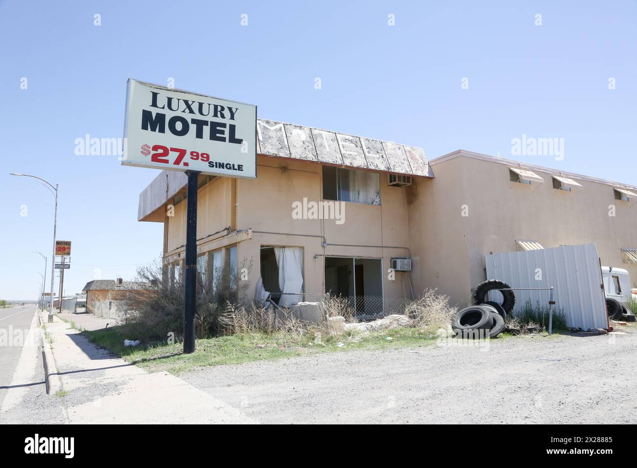 Shuttered buildings in Lordsburg, New Mexico Stock Photo - Alamy