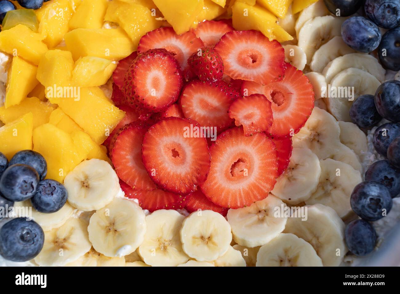fruit salad with sliced fruits Stock Photo - Alamy