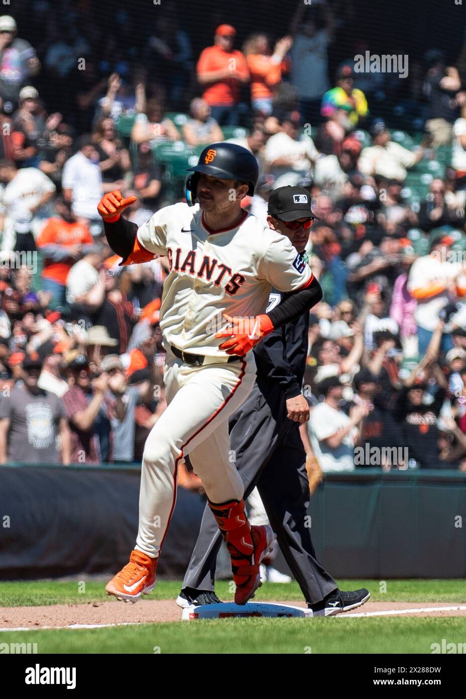 April 20 2024 San Francisco CA, U.S.A. San Francisco catcher Patrick ...
