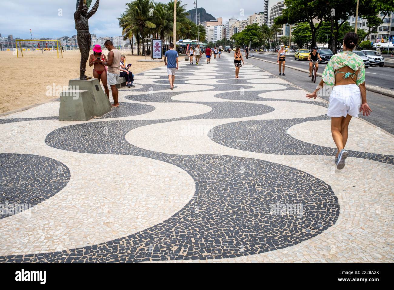 The Copacabana Calcada (Copacabana Pavement) Copacabana Beach, Rio de ...