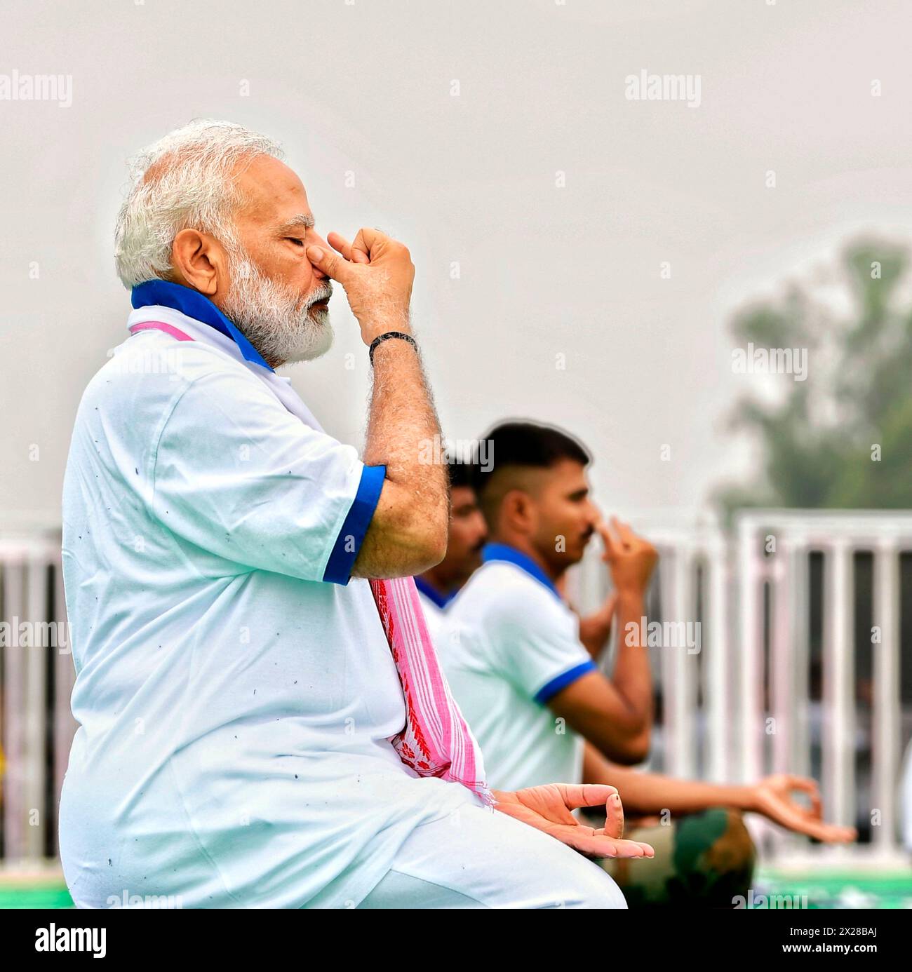 International yoga day modi hi-res stock photography and images - Alamy