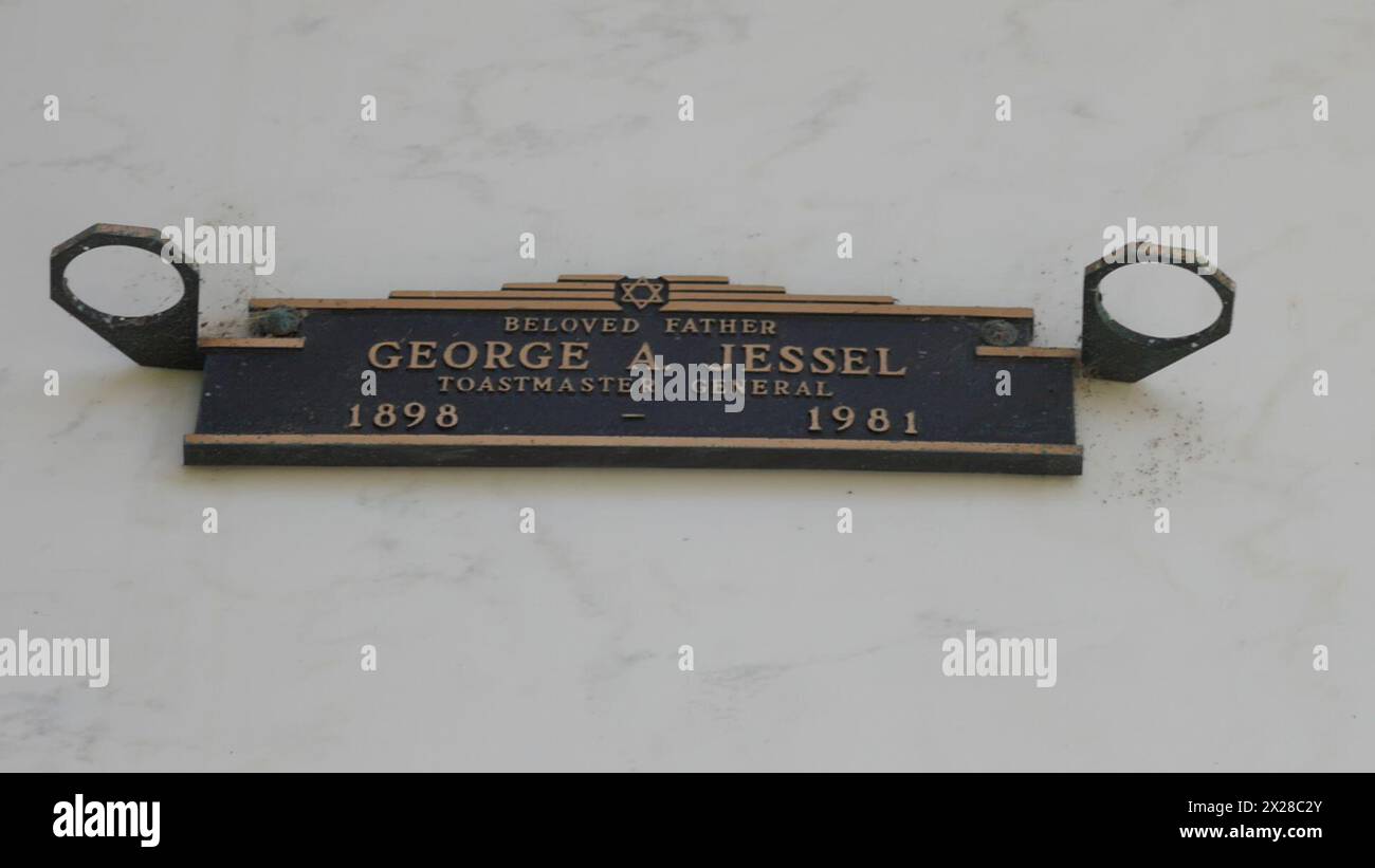 Culver City, California, USA 18th April 2024 Actor/Singer George Jessel ...