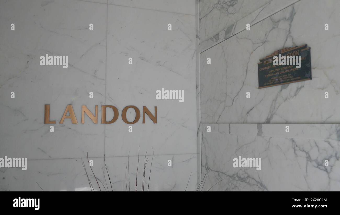 Culver City, California, USA 18th April 2024 Actor Michael Landon Grave ...