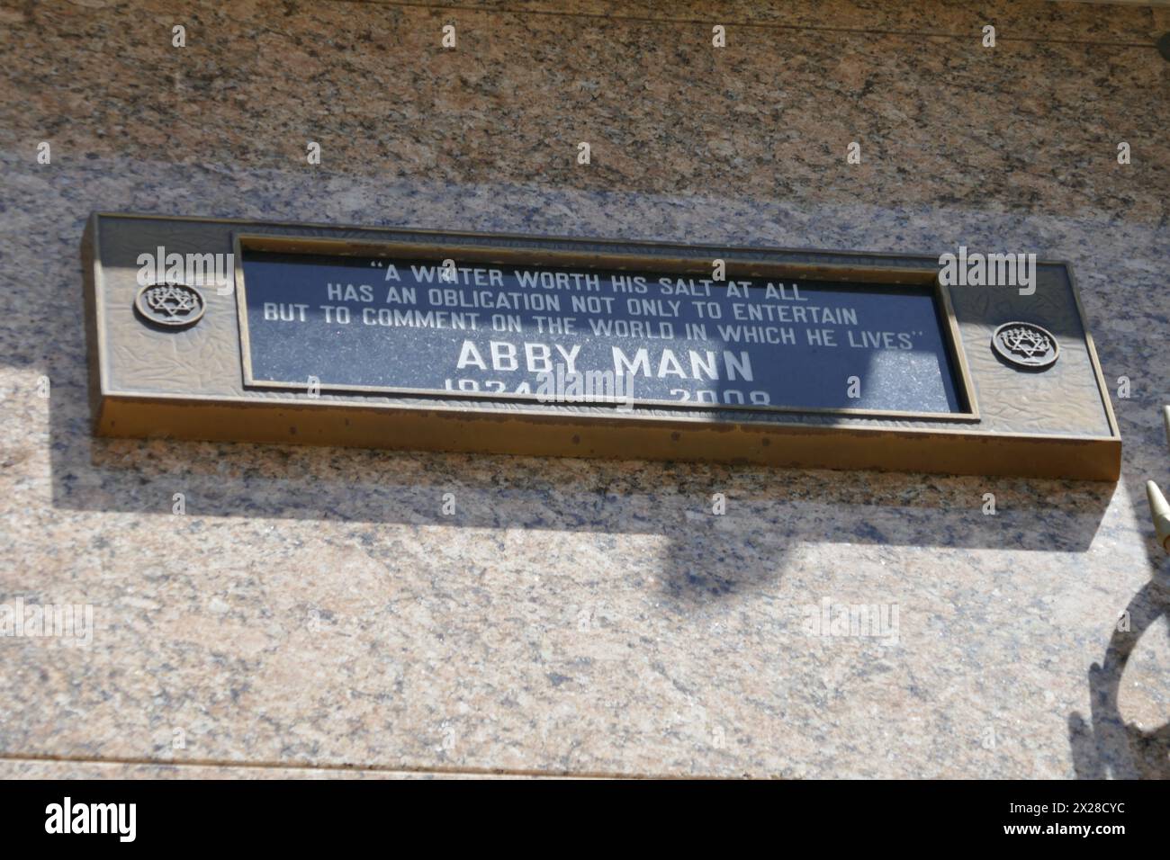 Culver City, California, USA 18th April 2024 Screenwriter/Producer Abby Mann Grave in Court of ...