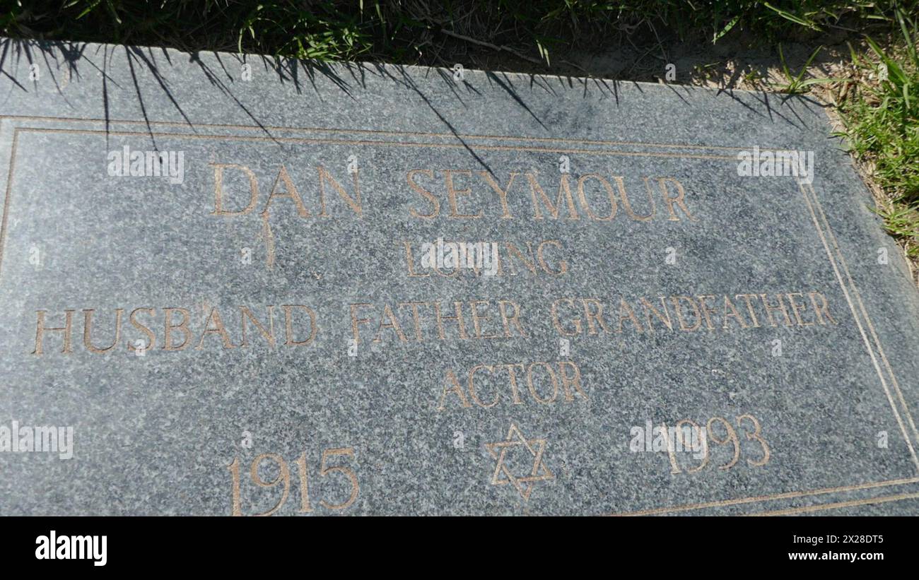 Culver City, California, USA 18th April 2024 Actor Dan Seymour Grave in Mount of Olives at ...