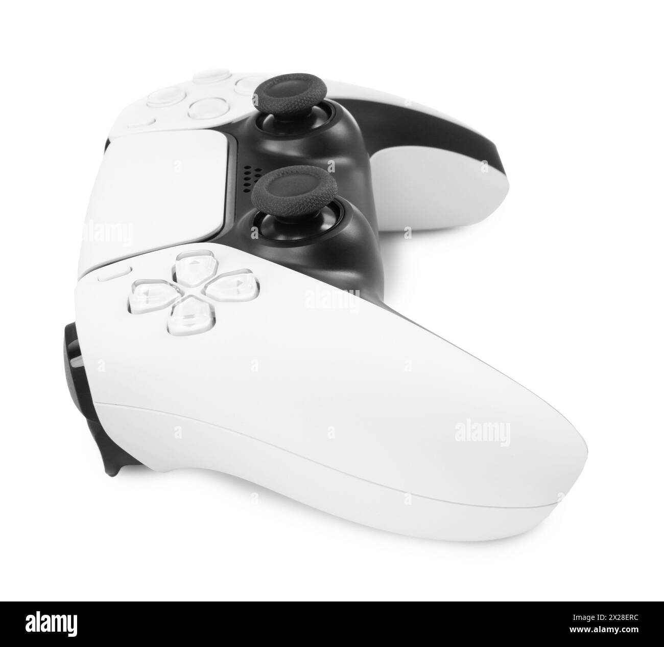 One wireless game controller isolated on white Stock Photo - Alamy