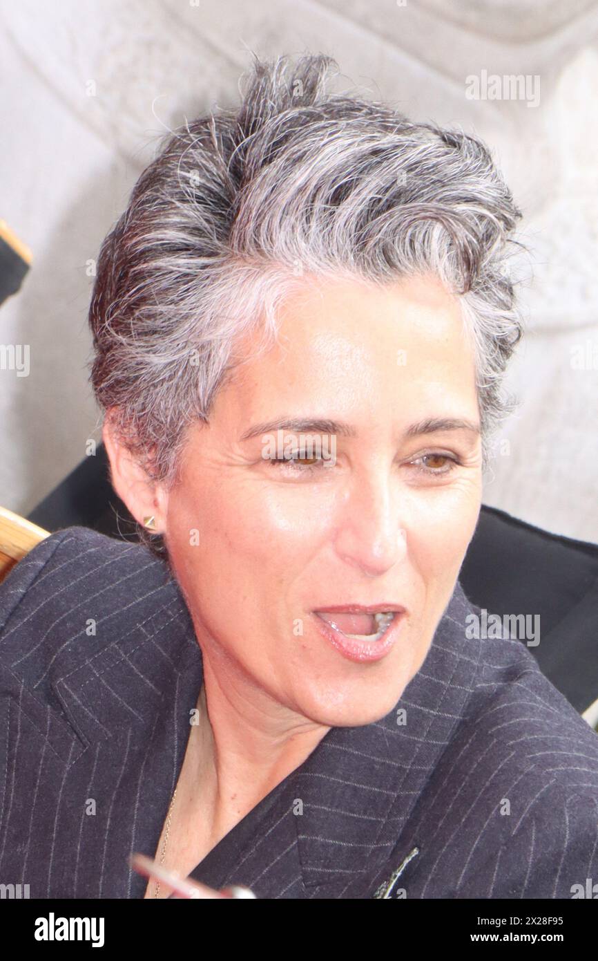 Alexandra Hedison 04/19/2024 The Hand & Footprint Ceremony honoring ...