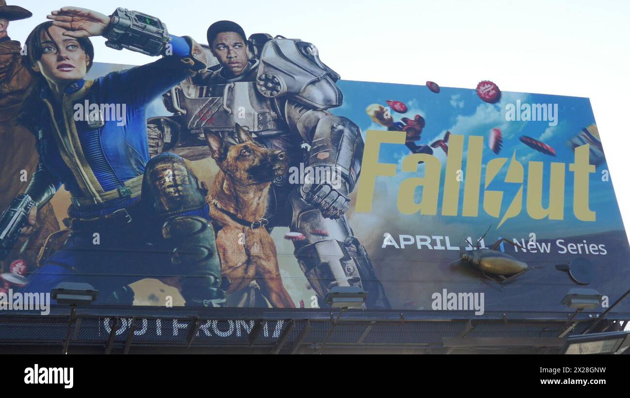 Los Angeles, California, USA 18th April 2024 Mechanical Moving Giant ...