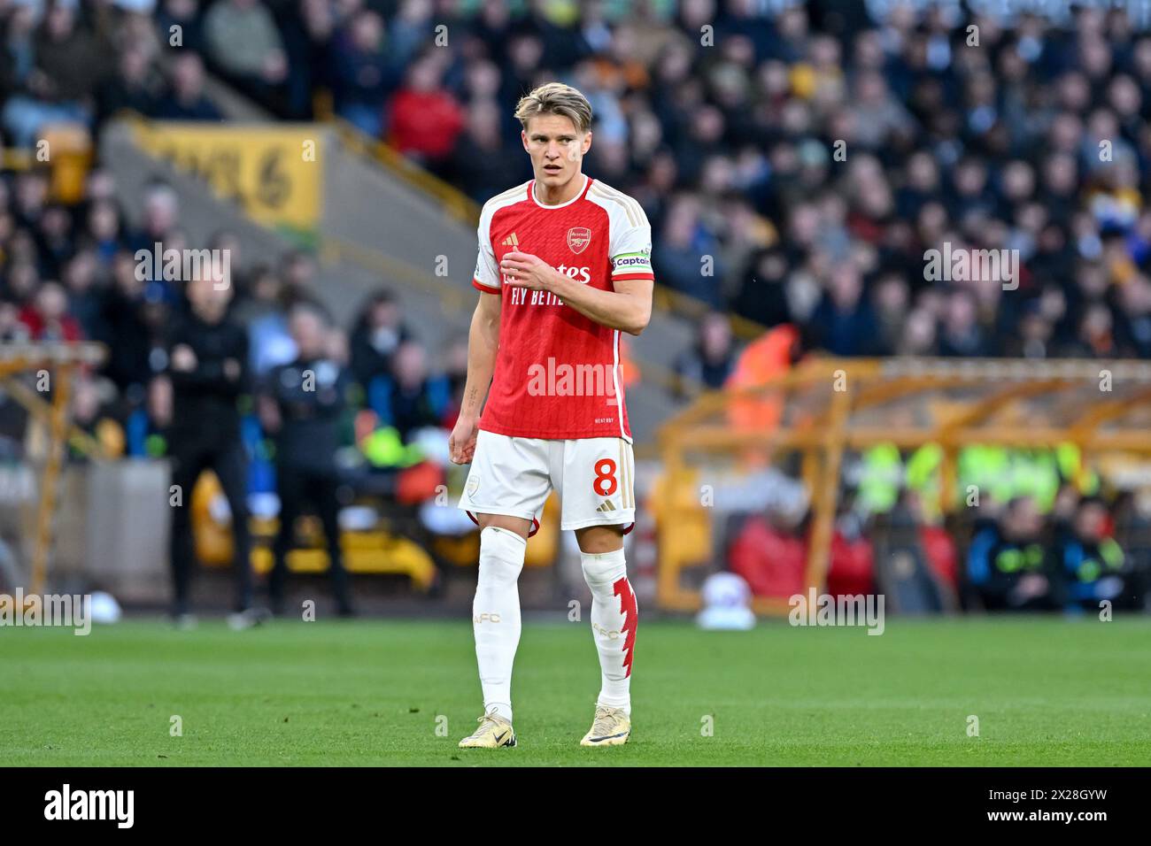 Martin Ødegaard of Arsenal, during the Premier League match ...