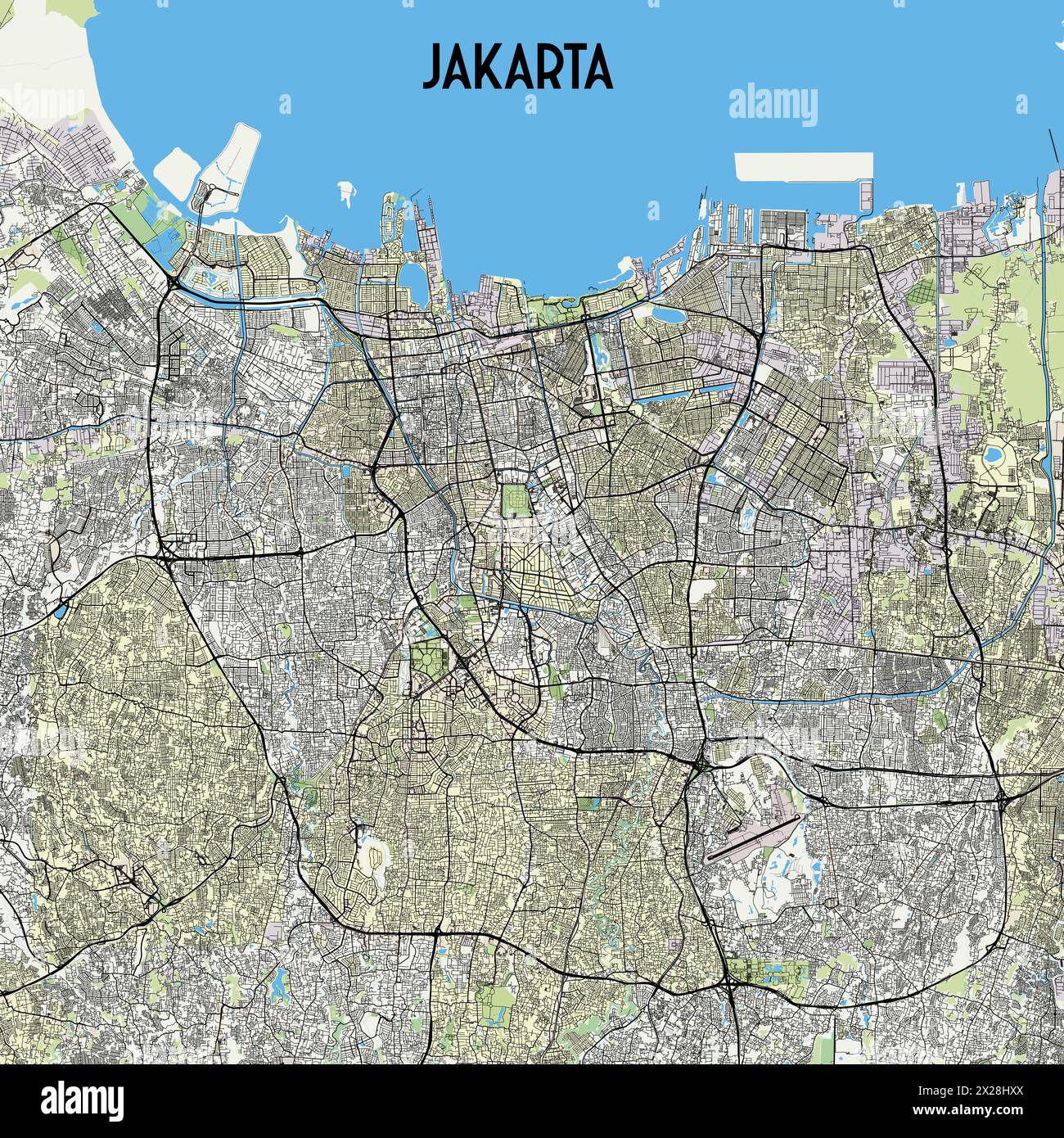 Jakarta tourism destination Stock Vector Images - Alamy