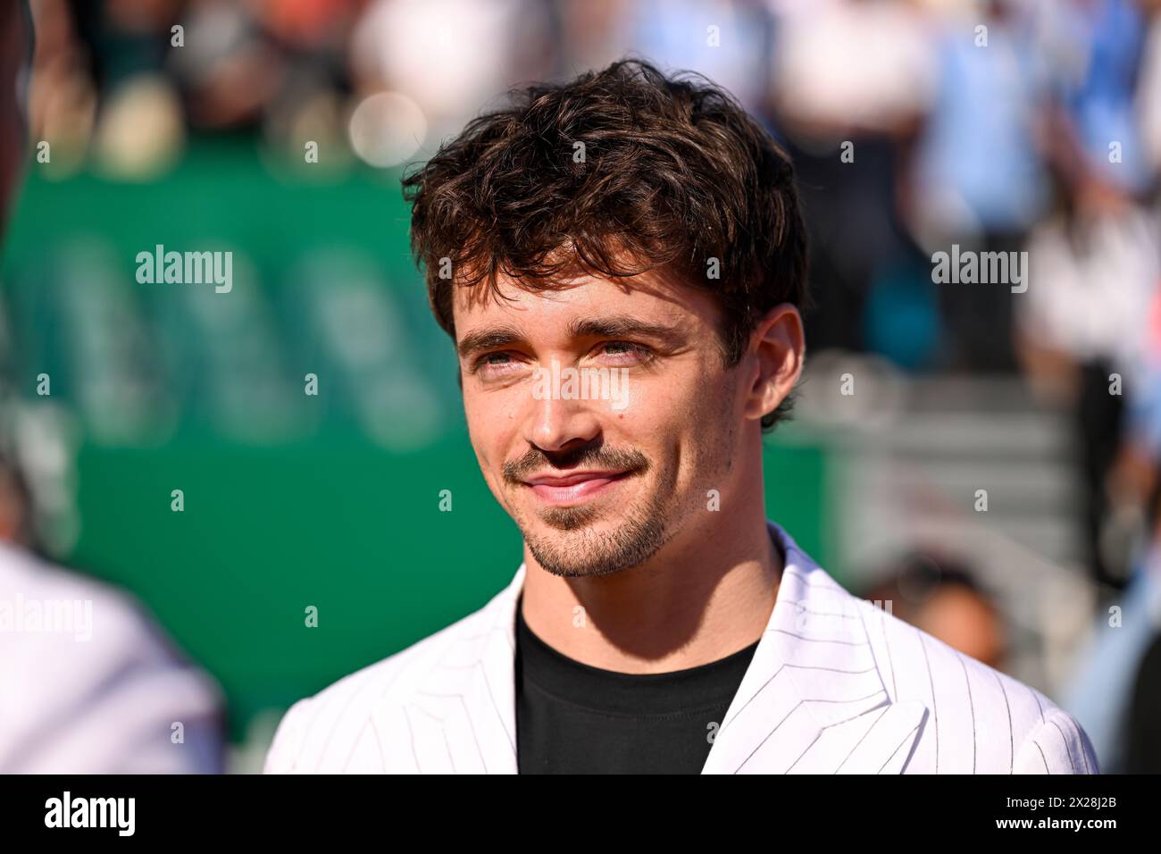 Paris, France. 14th Apr, 2024. Ferrari Monegasque driver Charles ...