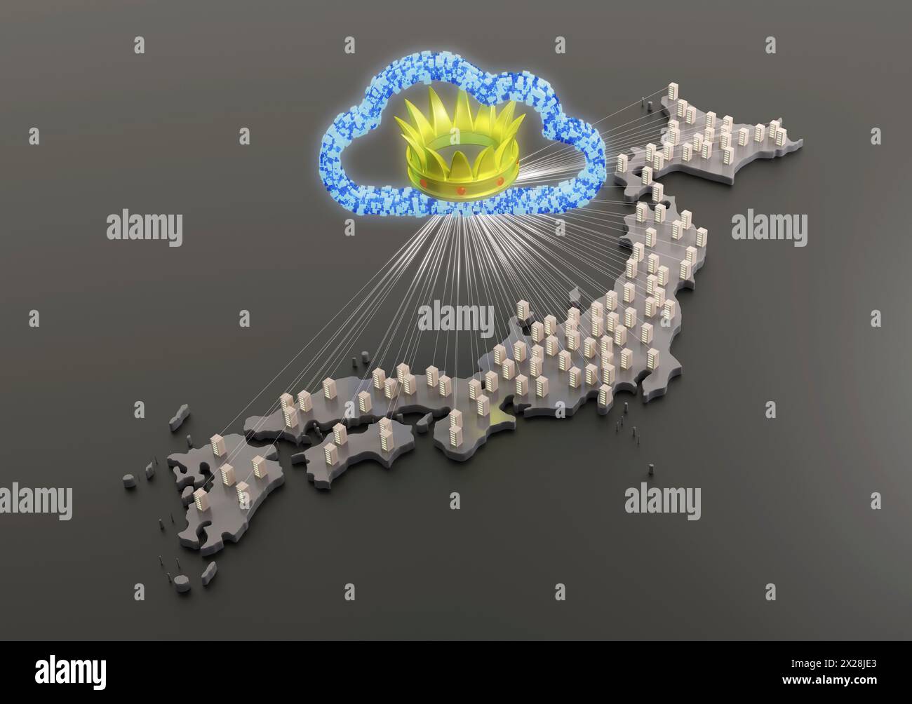 Japanese data sovereignty, conceptual illustration Stock Photo - Alamy