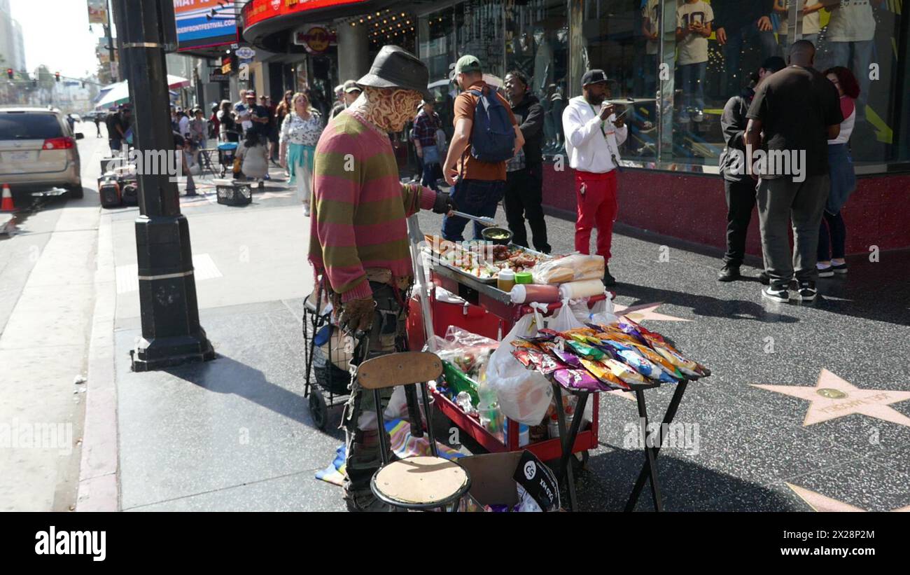 Los Angeles, California, USA 18th April 2024 Freddy Krueger Street Food ...