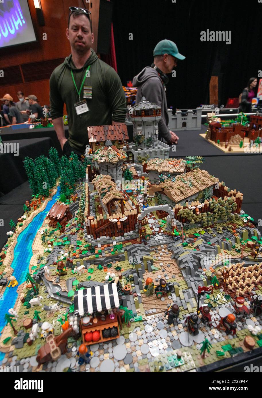 Richmond, Canada. 20th Apr, 2024. A LEGO creation is on display at the ...