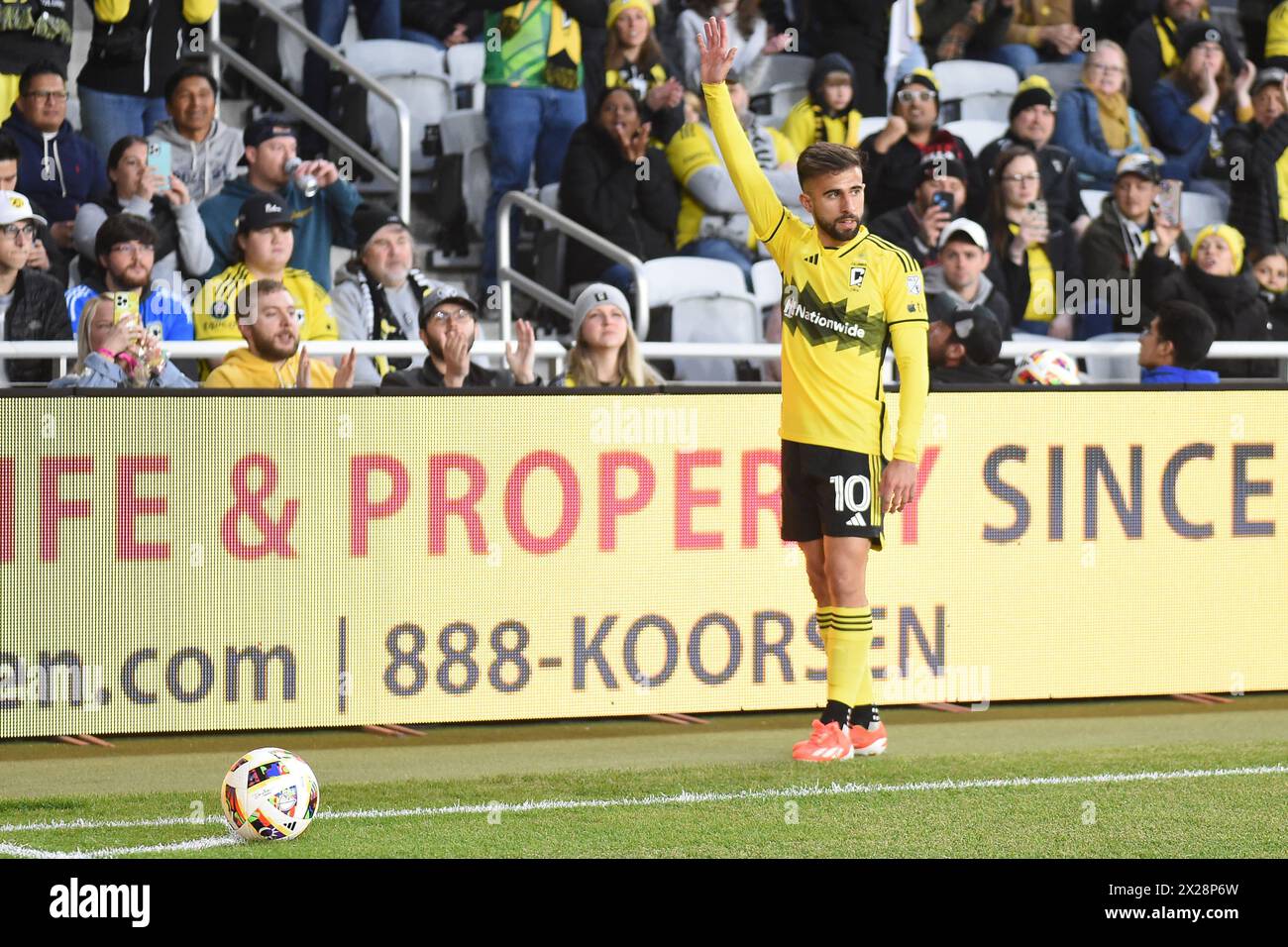 Columbus, Ohio, USA. 20th Apr, 2024. Columbus Crew forward Diego Rossi ...