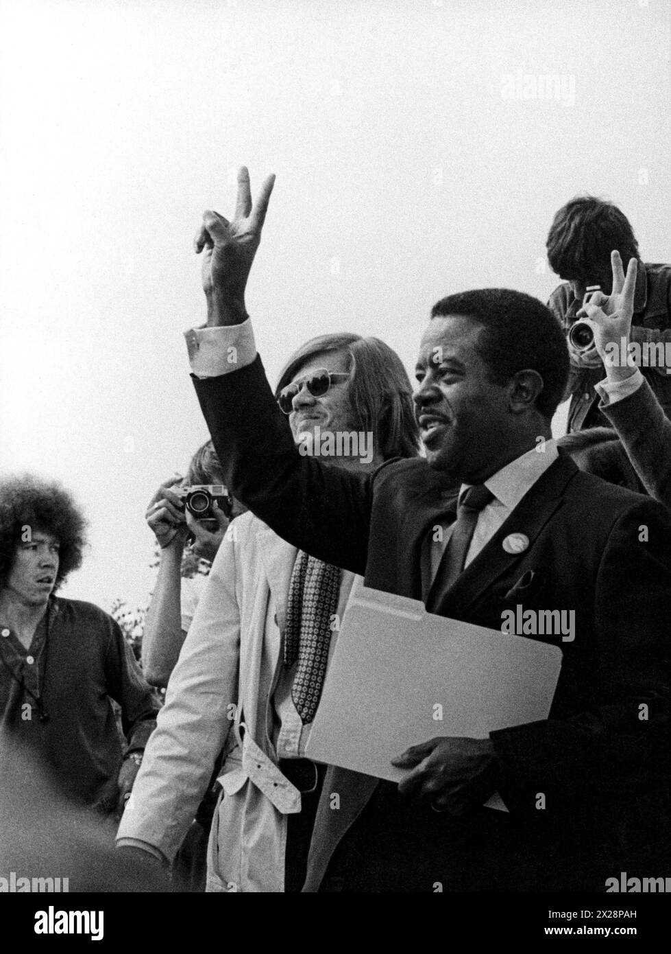 Fingers in v Black and White Stock Photos & Images - Alamy