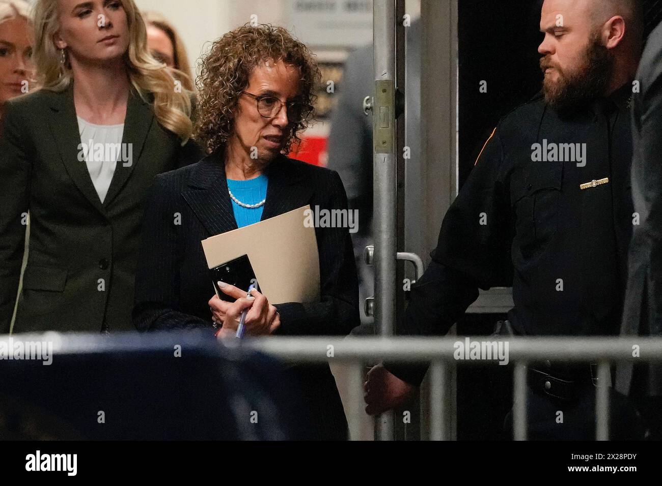 FILE - Donald Trump's defense attorney, Susan Necheles, returns to the ...