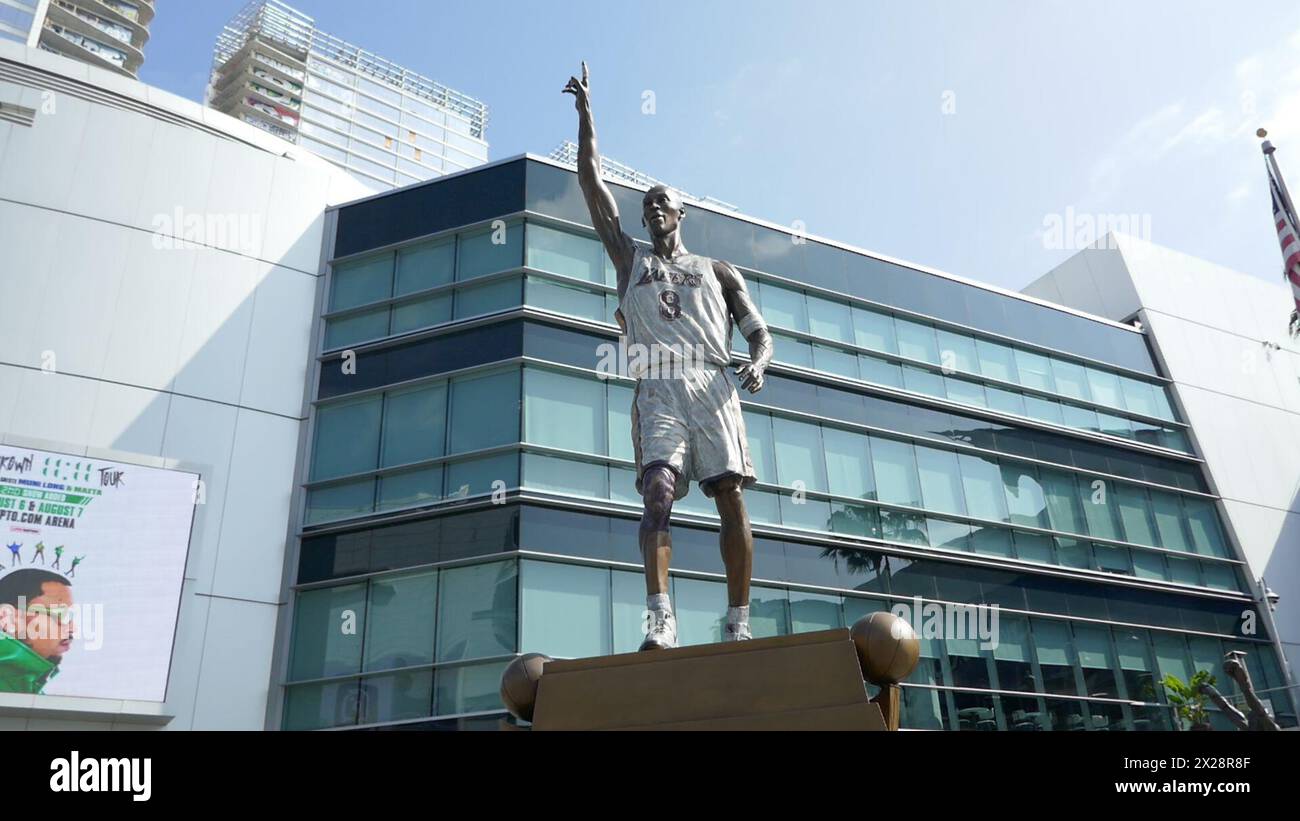 Los Angeles, California, USA 19th April 2024 Kobe Bryant Statue at ...