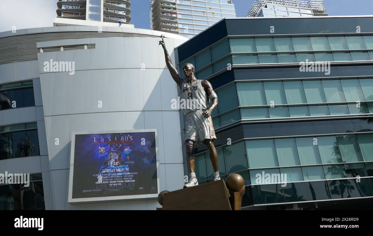 Los Angeles, California, USA 19th April 2024 Kobe Bryant Statue at ...