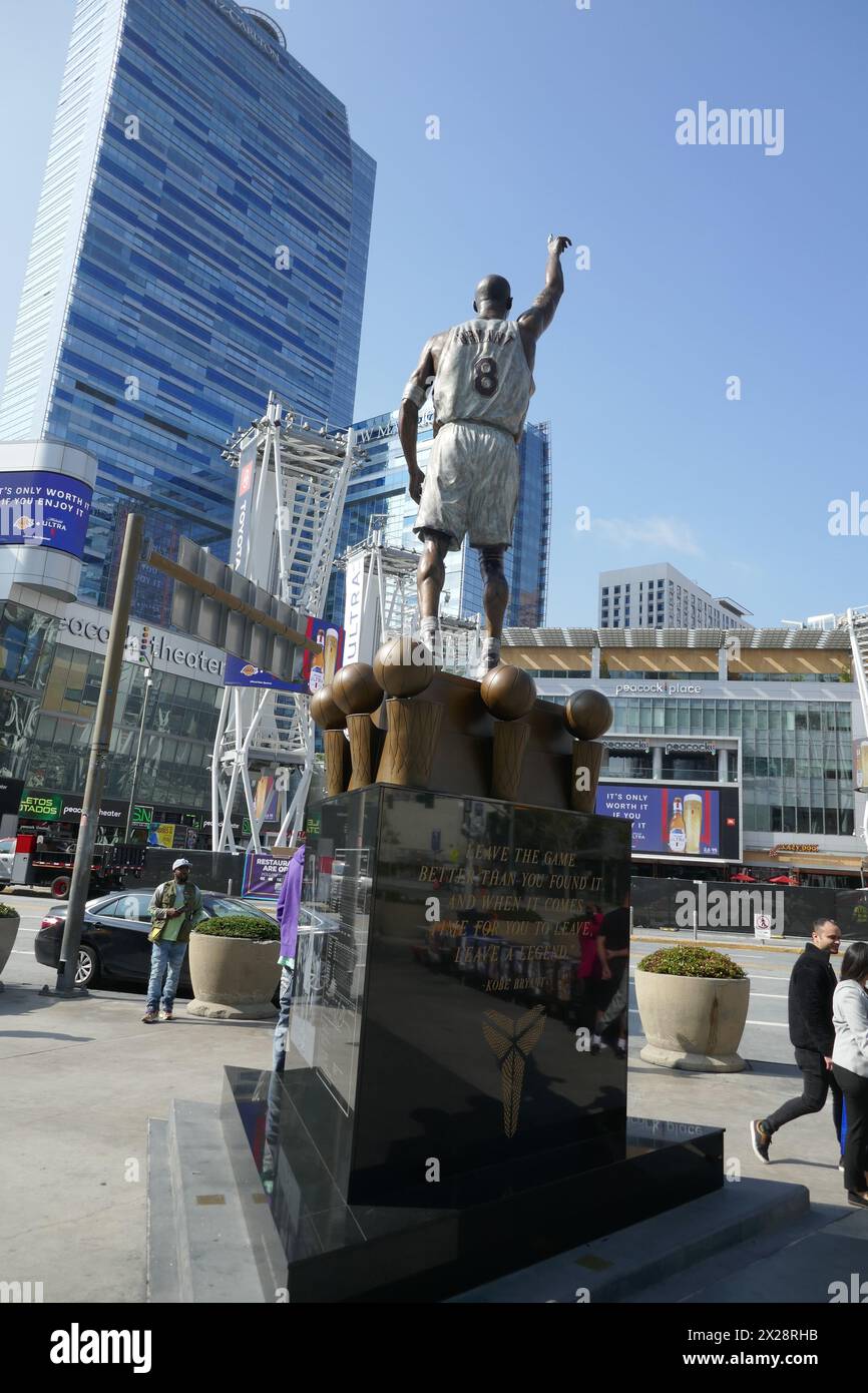Los Angeles, California, USA 19th April 2024 Kobe Bryant Statue at ...