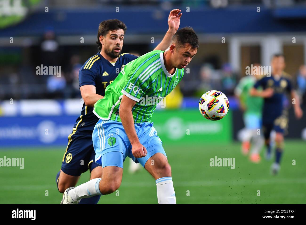 Seattle, WA, USA. 20th Apr, 2024. Seattle Sounders defender Jackson ...