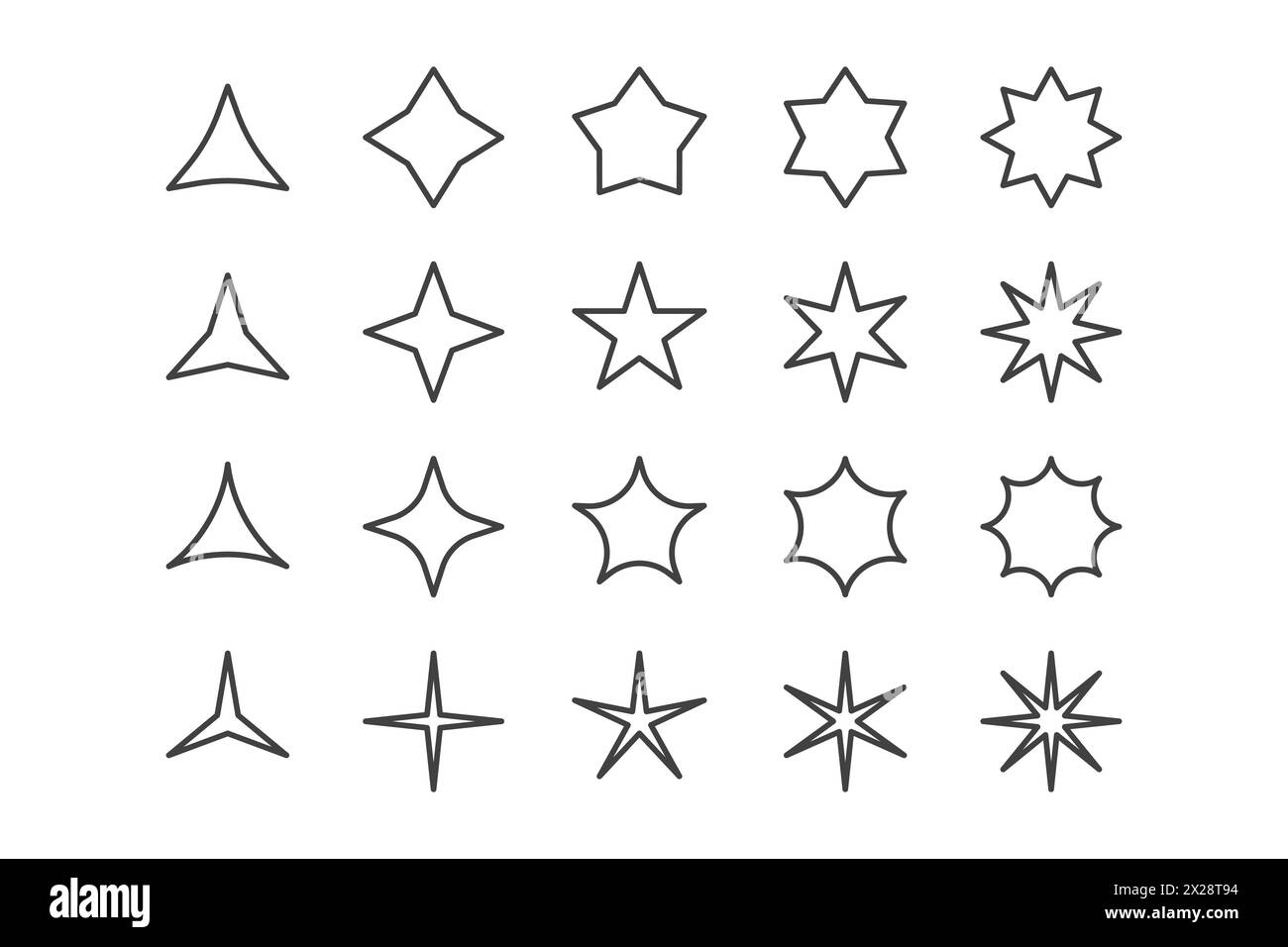 Sketch outline shapes art Stock Vector Images - Alamy