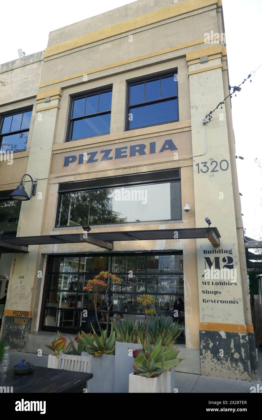 Los Angeles, California USA 19th April 2024 Pizzeria Bianco in The Row ...