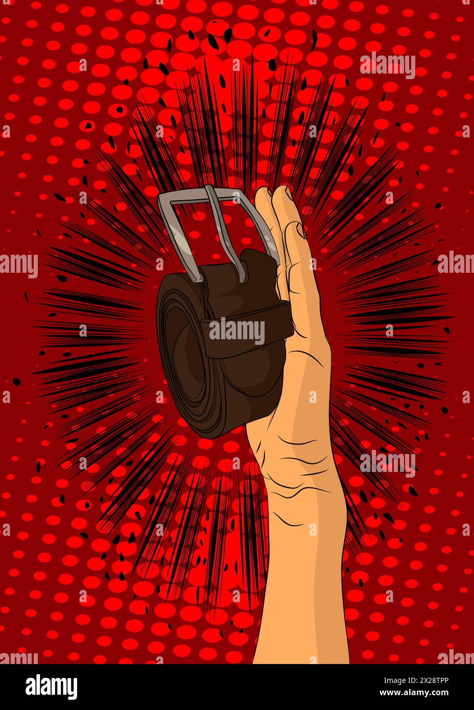 Belts leather fashion market Stock Vector Images - Alamy