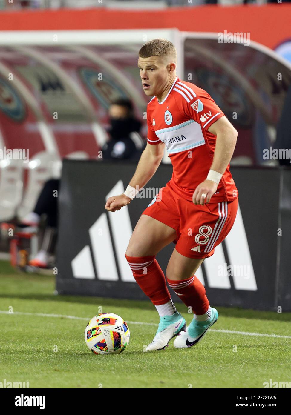 Chicago, USA, 20 April 2024. Major League Soccer (MLS) Chicago Fire FC ...
