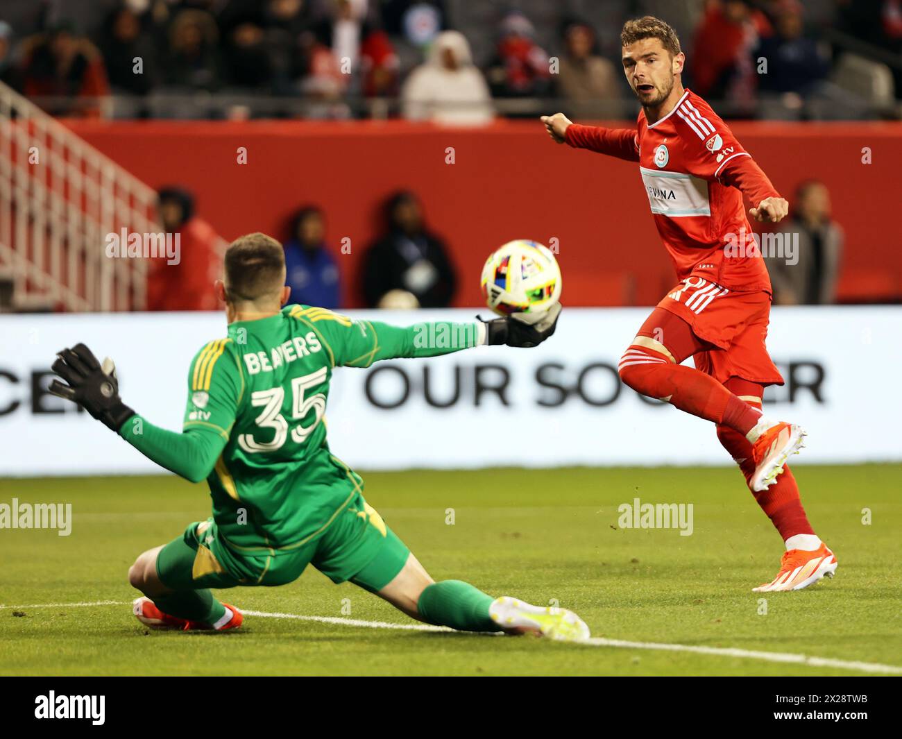 Chicago, USA, 20 April 2024. Major League Soccer (MLS) Chicago Fire FC ...