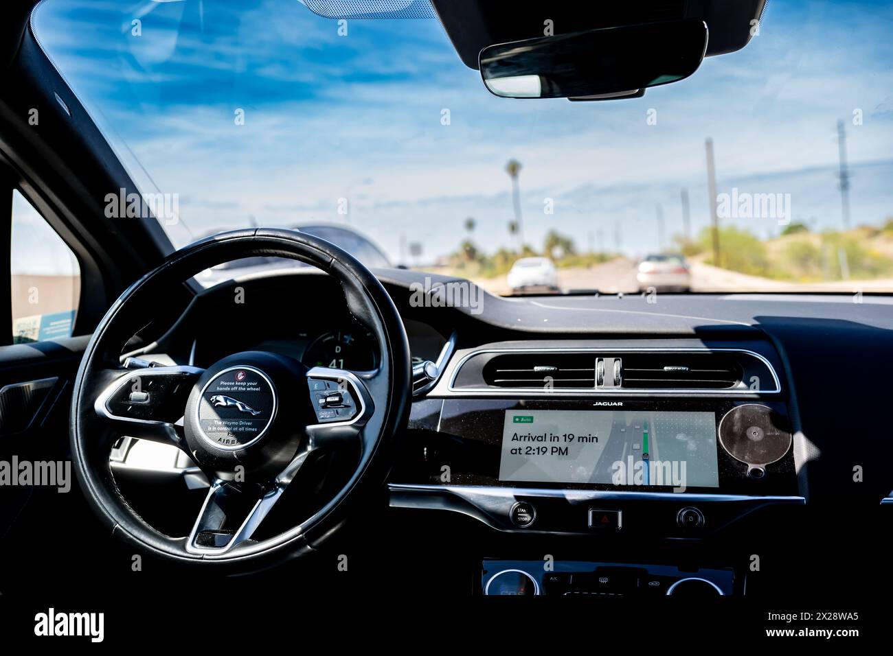 Phoenix, Arizona, USA - 3.23.2024: Interior view of empty passenger ...