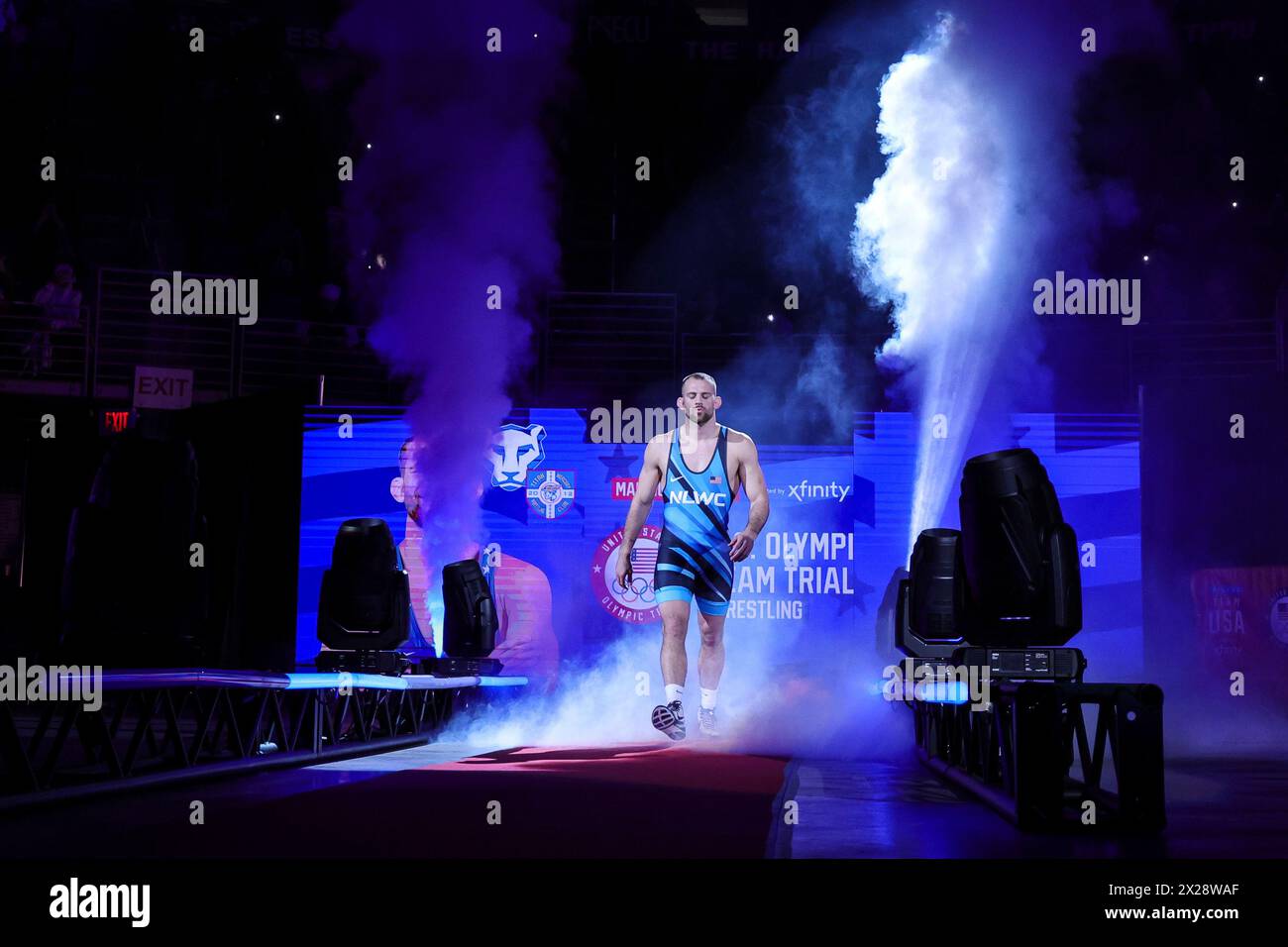 State College, Pennsylvania, USA. 20th Apr, 2024. DAVID TAYLOR (Nittany Lion WC/Titan Mercury WC ...