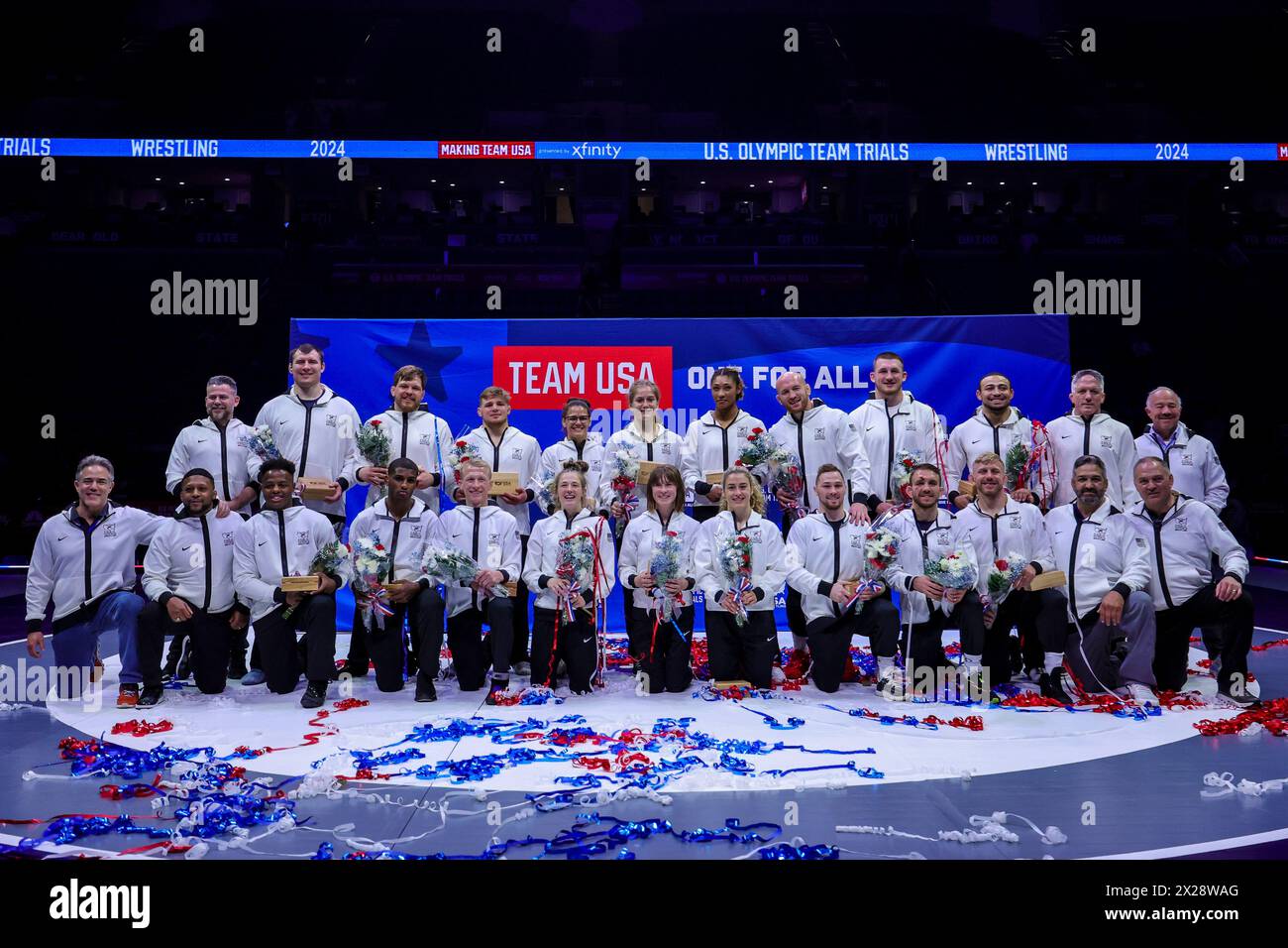 Usa wrestling team trials hi-res stock photography and images - Alamy