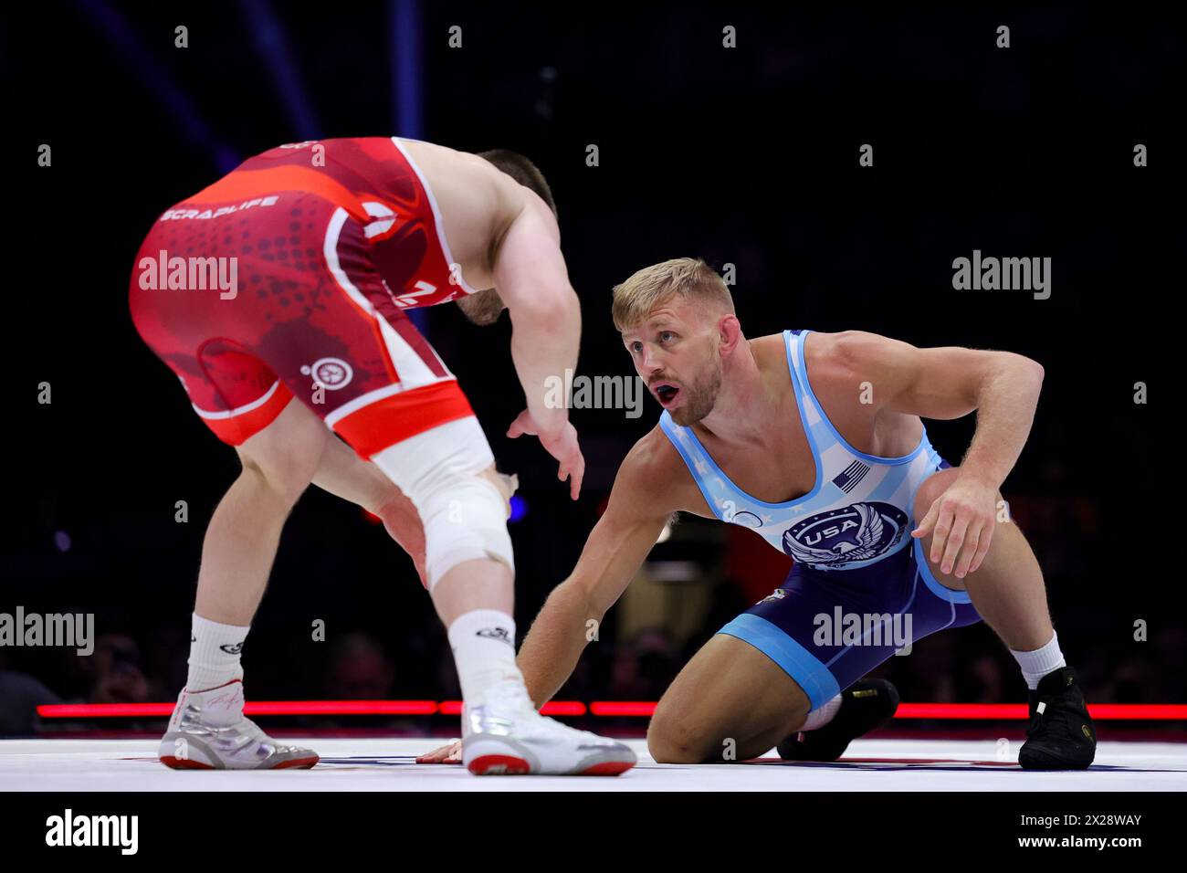 State College, Pennsylvania, USA. 20th Apr, 2024. KYLE DAKE (Nittany Lion WC/Titan Mercury WC ...