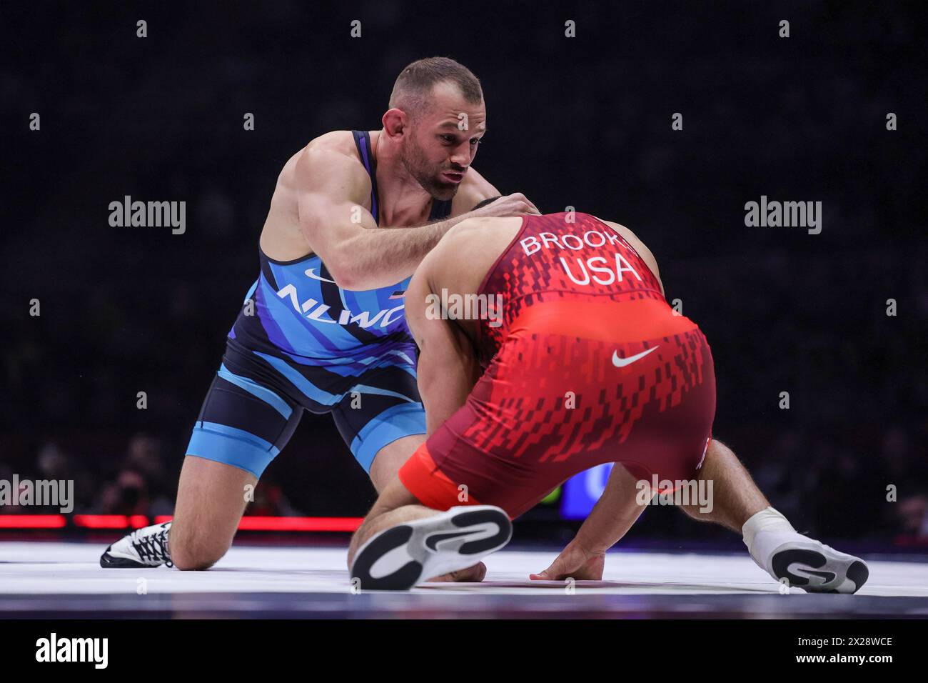 State College, Pennsylvania, USA. 20th Apr, 2024. DAVID TAYLOR (Nittany Lion WC/Titan Mercury WC ...