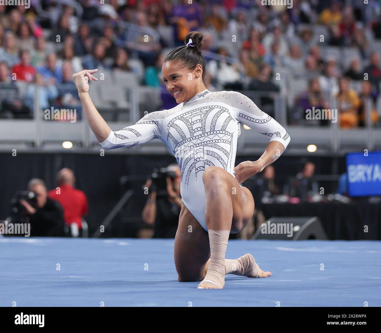 Fort Worth, TX, USA. 20th Apr, 2024. LSU's Haleigh Bryant competes on ...