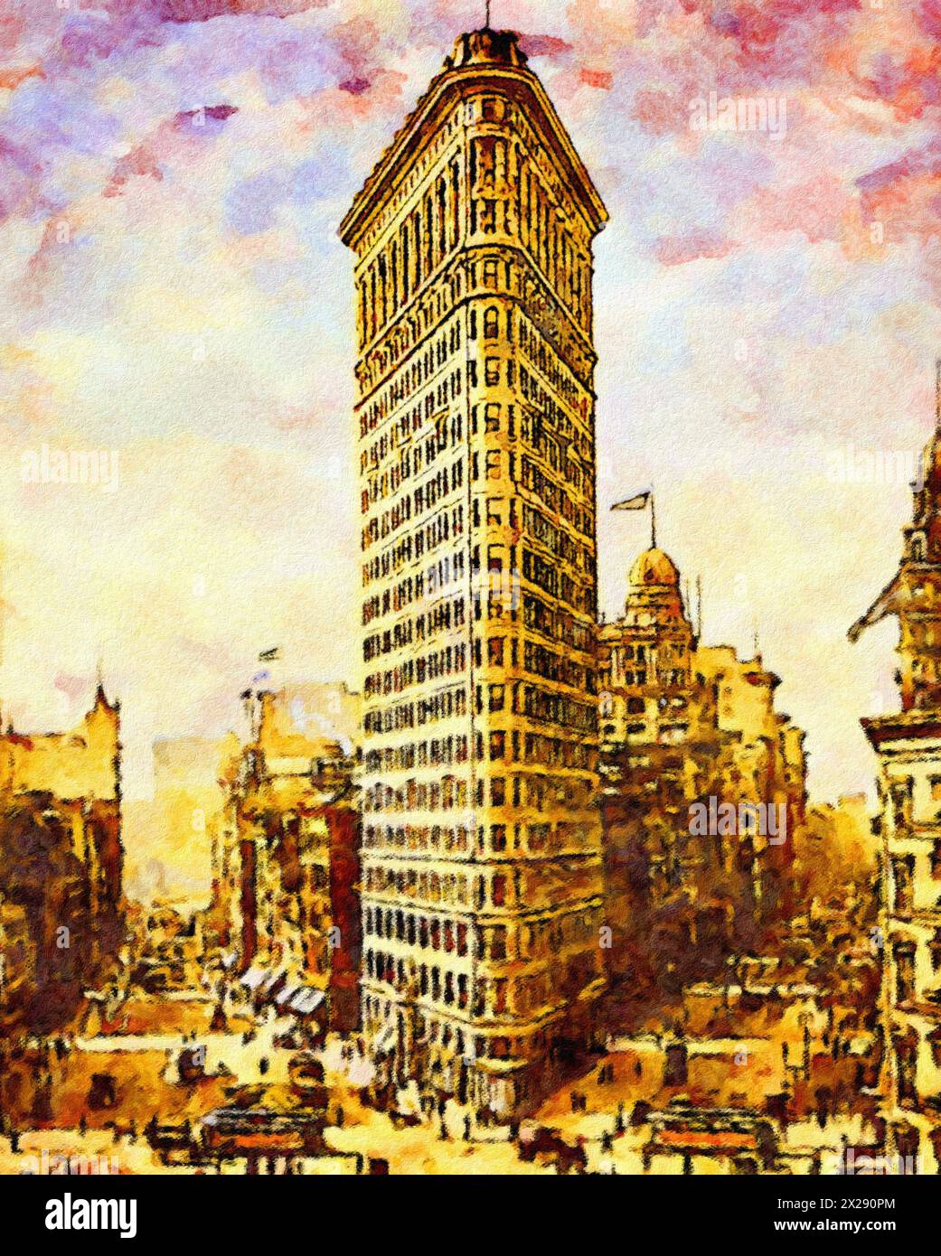 Historic flatiron or fuller building hi-res stock photography and ...