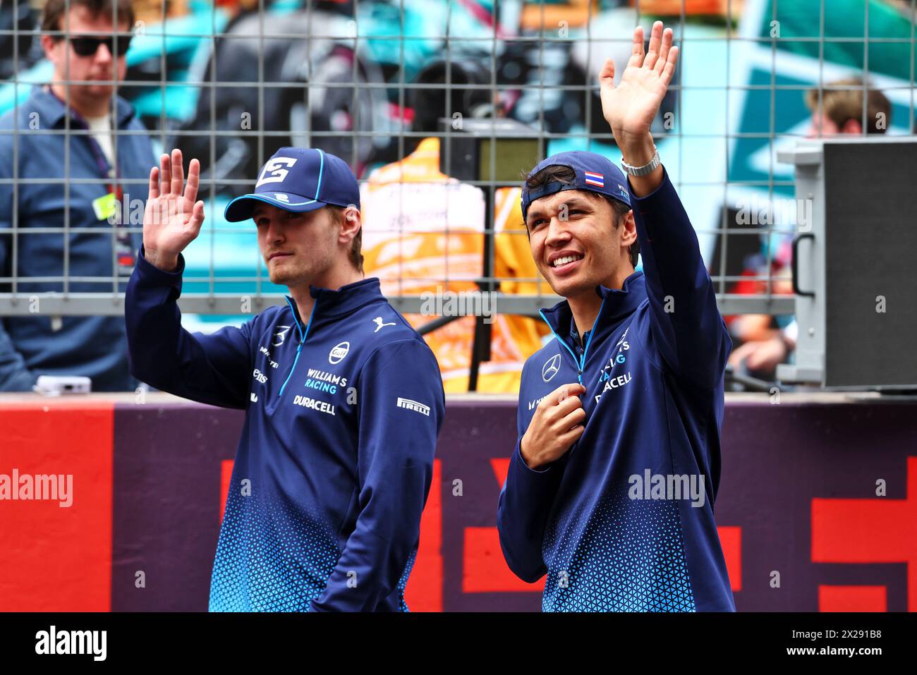 Shanghai, China. 21st Apr, 2024. (L to R): Logan Sargeant (USA ...