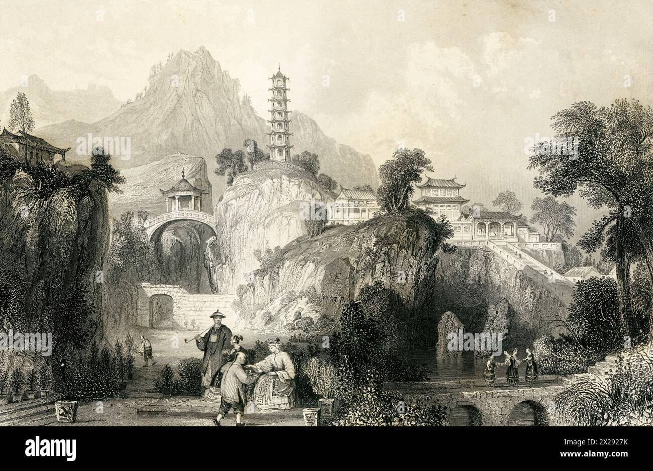 The Imperial Travelling Palace at Hoo-Kew-Shan Tiger Hill Suzhou China ...