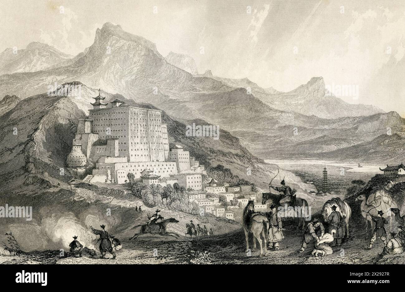 The Poo-Ta-La, or Great Temple near Zhehol, Tartary / ChengDe HeiBei ...