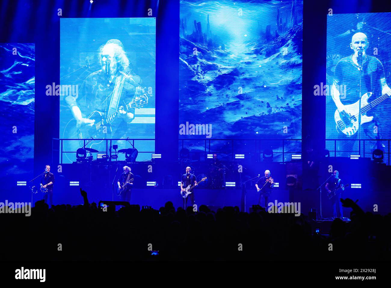 Santiano is performing at their concert in the Uber Arena in Berlin ...