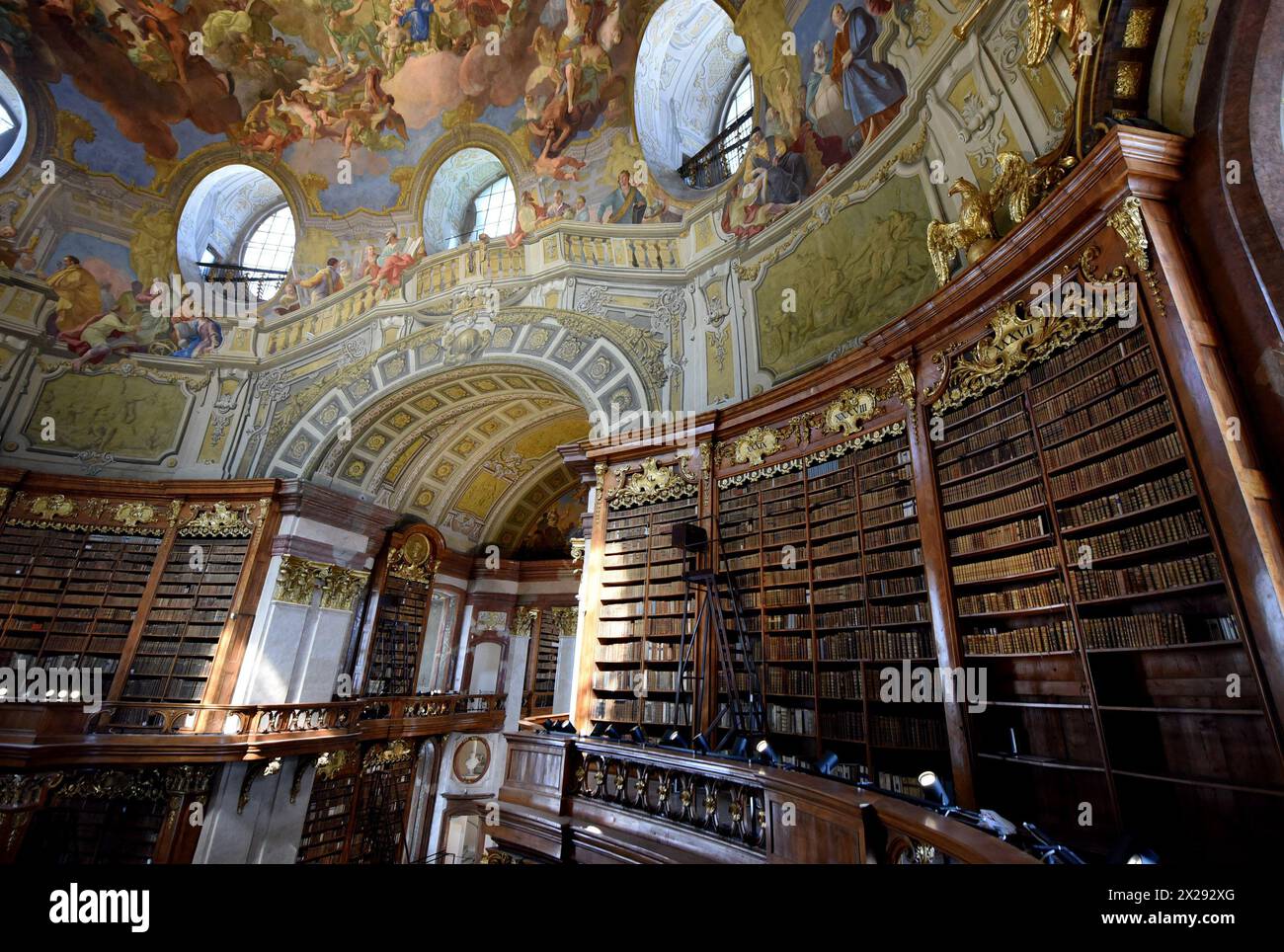 Vienna, Austria. 19th Apr, 2024. Books are pictured at the State Hall ...